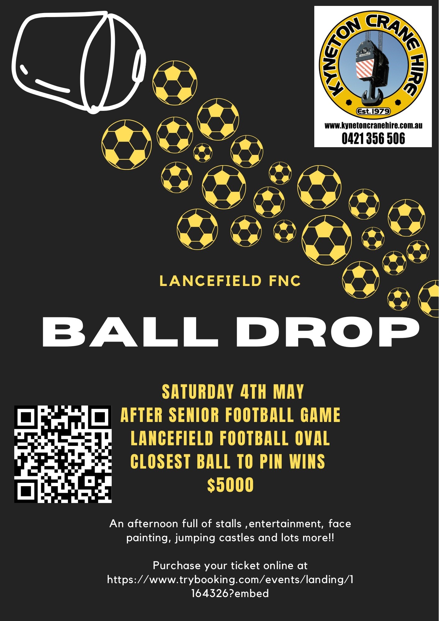 Lancefield Ball Drop - 4th May - Lancefield Football and Netball club